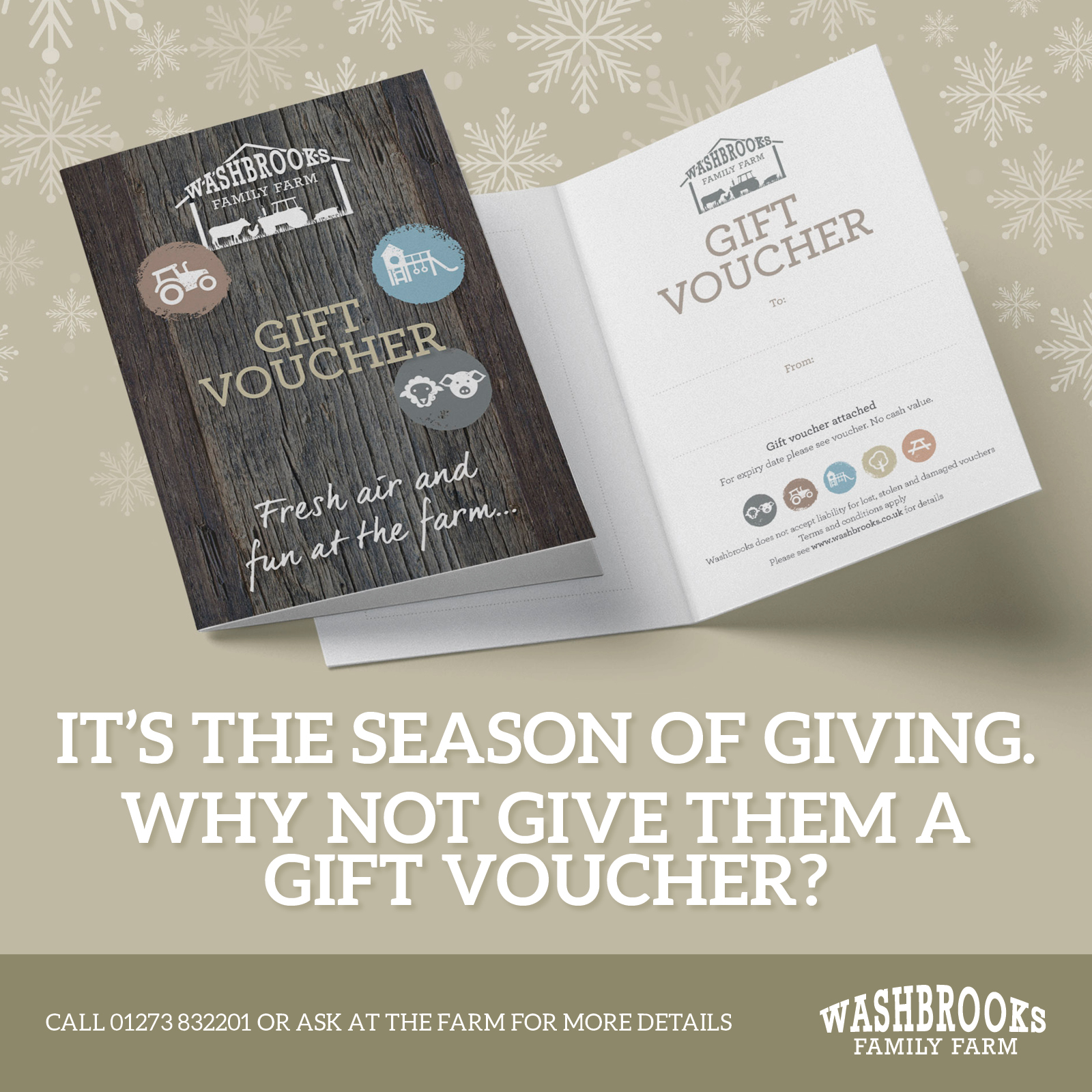 Gift Vouchers - Washbrooks Family Farm